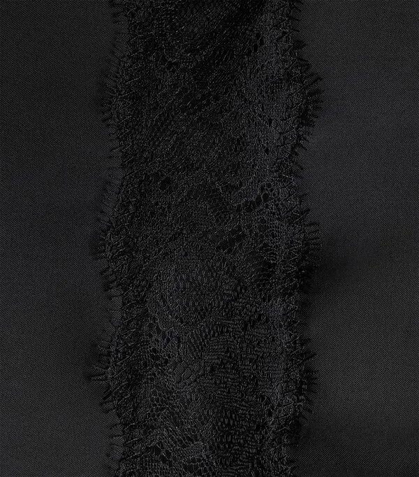 Claudie Pierlot Satin Lace-waist Midi Dress