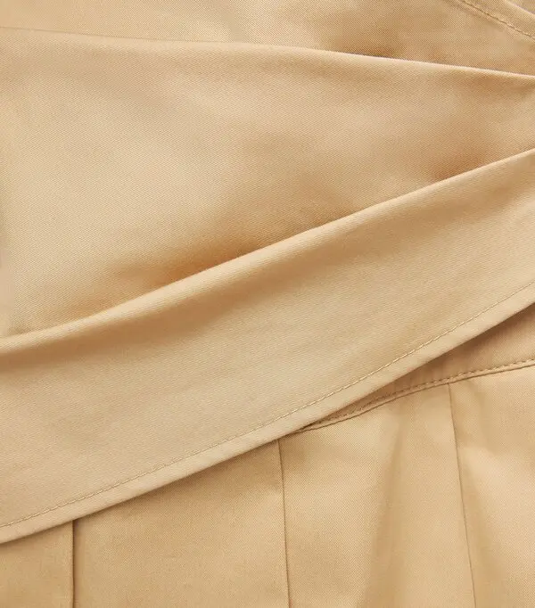 Claudie Pierlot Cotton Pleated Midi Skirt