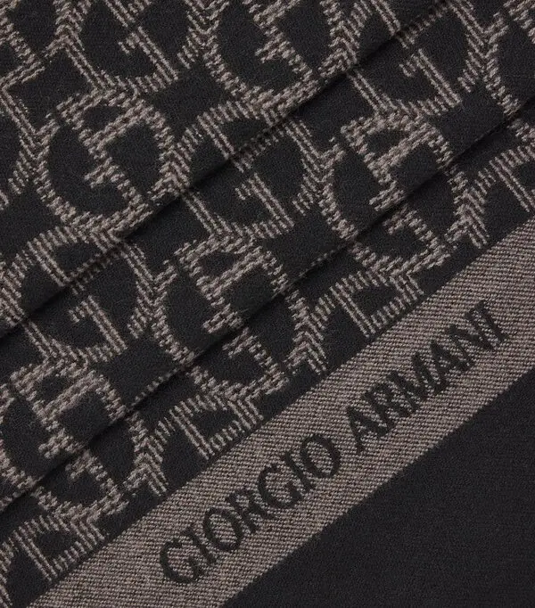 Giorgio Armani Wool Logo Scarf