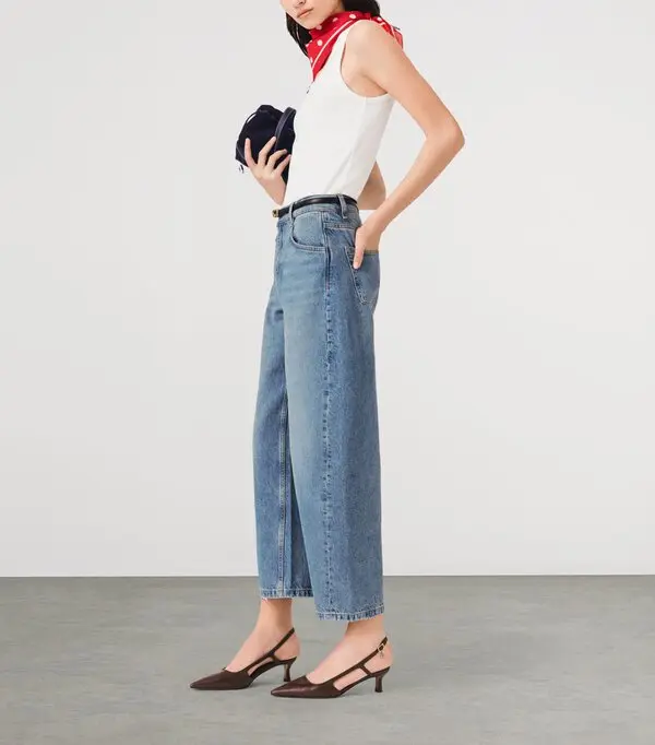 Maje Cropped Barrel Jeans
