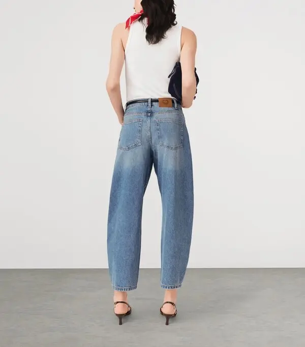 Maje Cropped Barrel Jeans