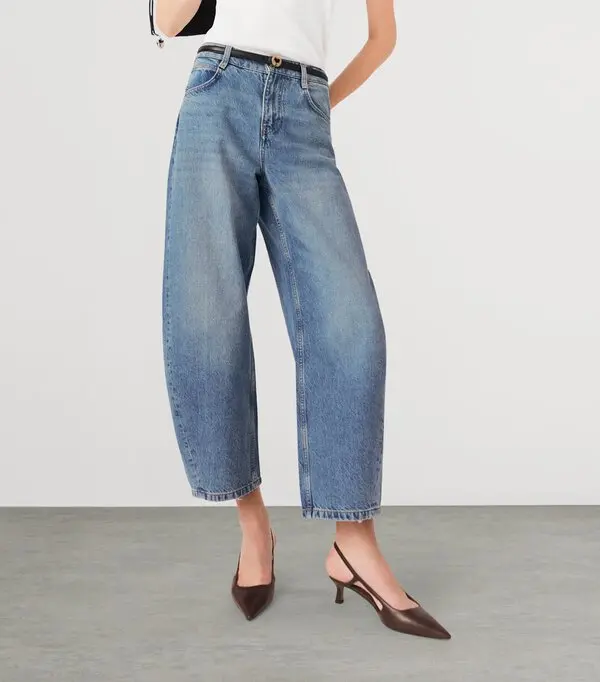 Maje Cropped Barrel Jeans