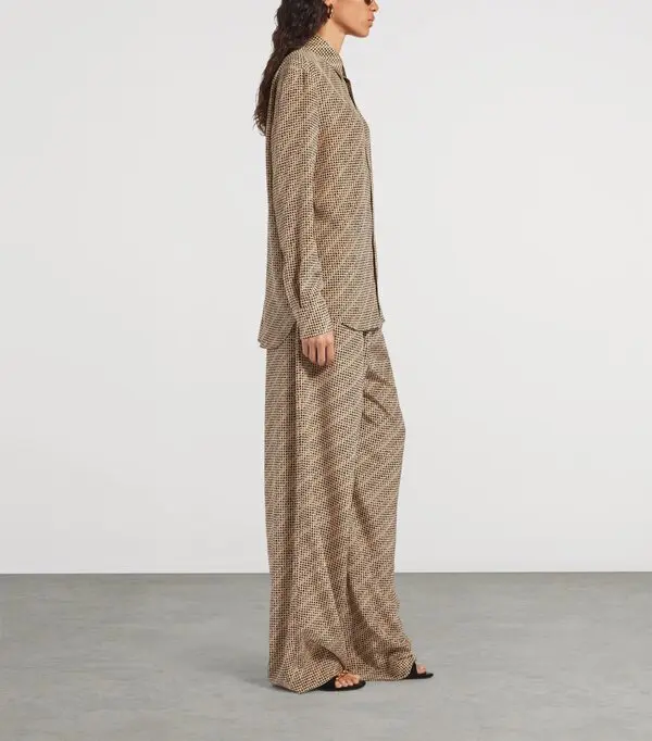 Balenciaga Silk Monogram Trousers
