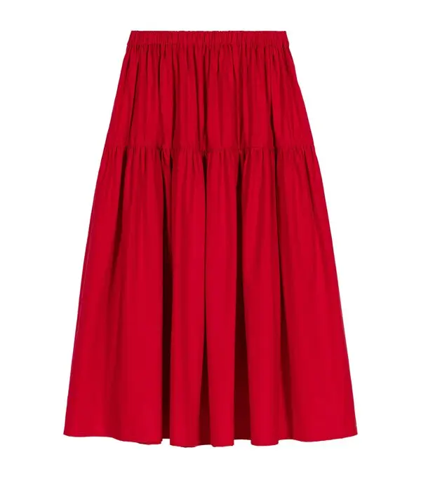 Maje Gathered Maxi Skirt
