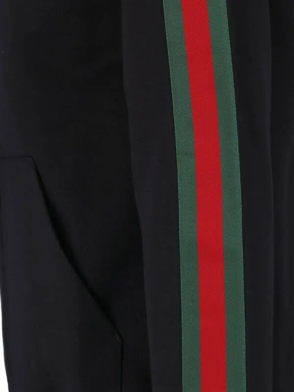 Gucci Silk Cotton Jersey Zip Jacket With Web Detailing