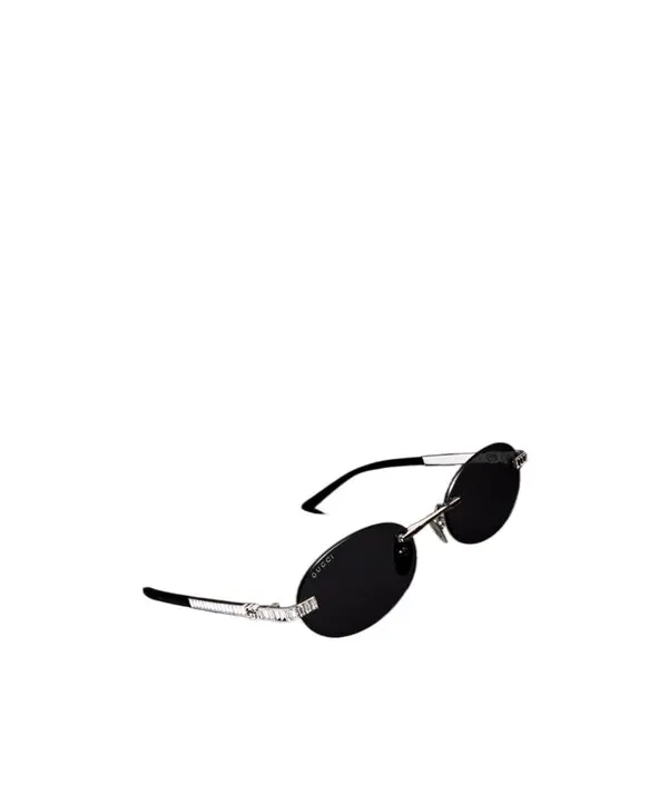 Gucci Oval-frame Sunglasses With Crystal Embellishments