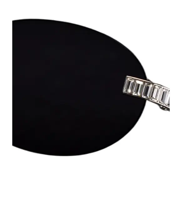 Gucci Oval-frame Sunglasses With Crystal Embellishments
