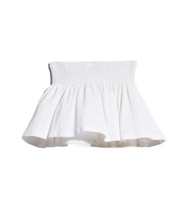 Gucci Silk Jersey Skirt With Embroidery - White