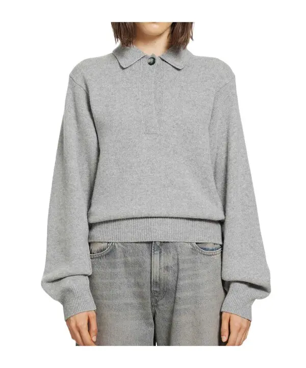 HAIKURE Collared Sweater - Gray