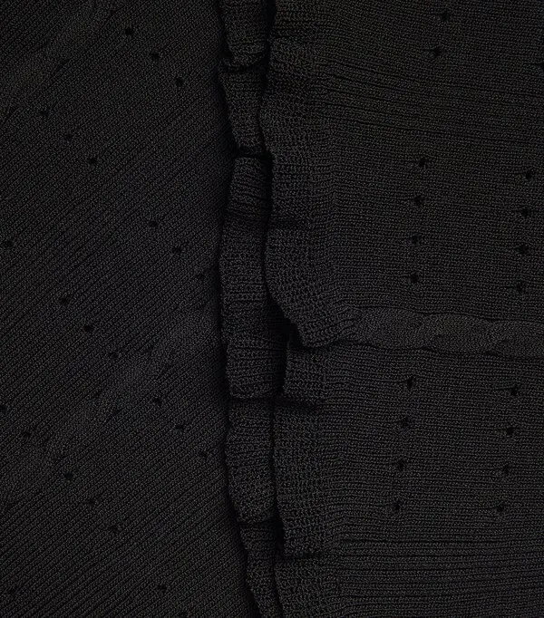 Sandro Knitted Button-front Maxi Skirt