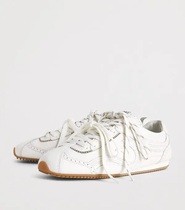 Sandro Leather Light Wave Sneakers
