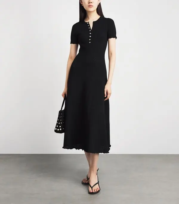 Sandro Knitted Midi Dress