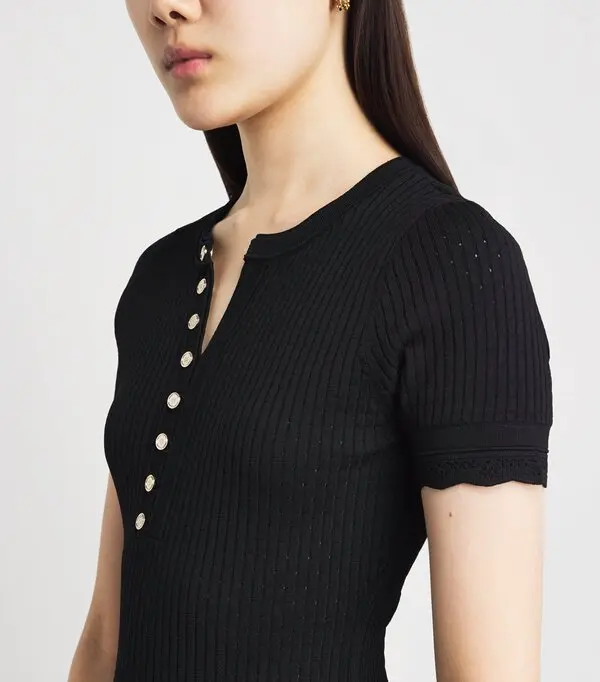 Sandro Knitted Midi Dress