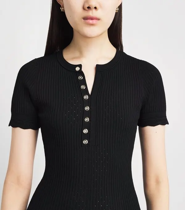 Sandro Knitted Midi Dress