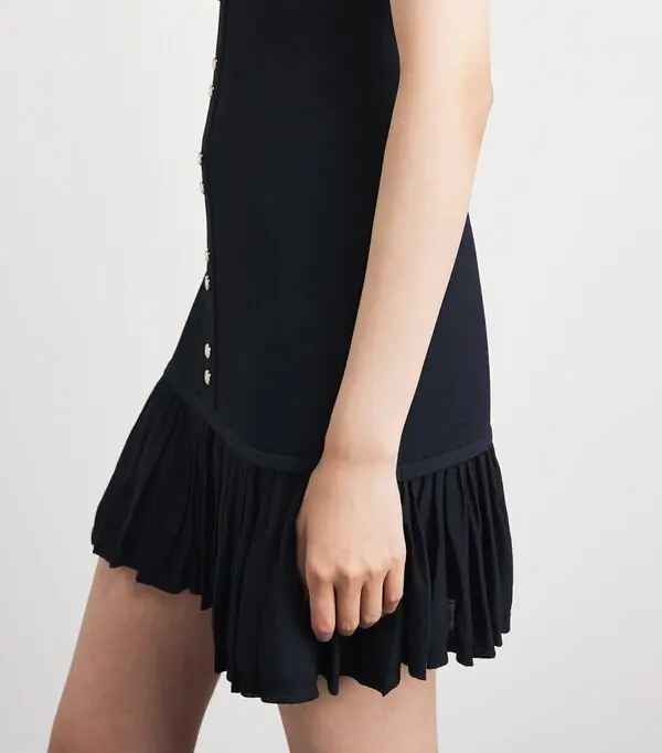 Sandro Ruffled Mini Dress
