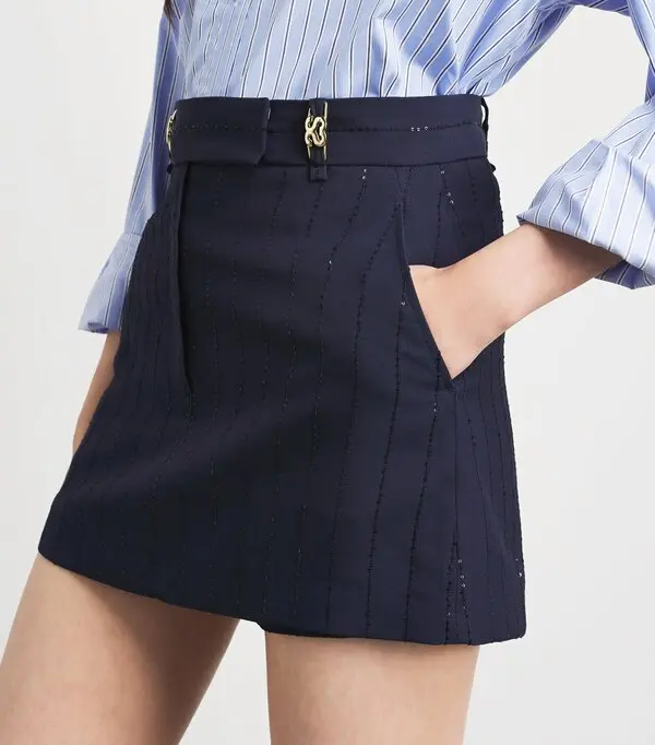 Sandro Sequinned Mini Skort