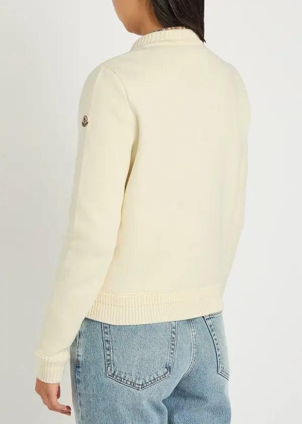 Moncler Quilted Cotton And Nylon Cardigan