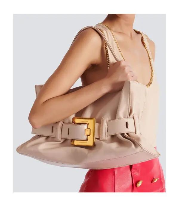Balmain Calfskin Anthem Medium Bag