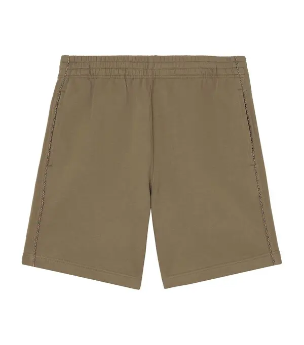 Burberry Cotton Check-trim Sweatshorts - Brown