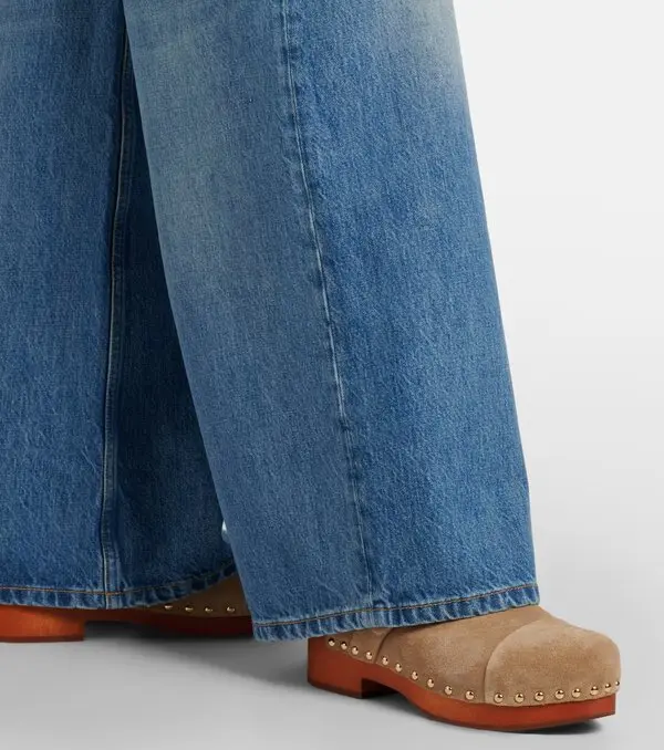 Chloé Jeannette Round-toe Mules