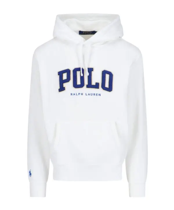 Polo Ralph Lauren Logo-flocked Drawstring Hoodie