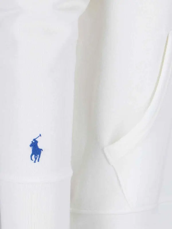 Polo Ralph Lauren Logo-flocked Drawstring Hoodie