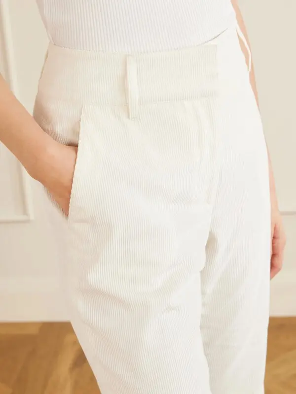 Gabriela Hearst Ianthe Cotton Corduroy Flared Pants