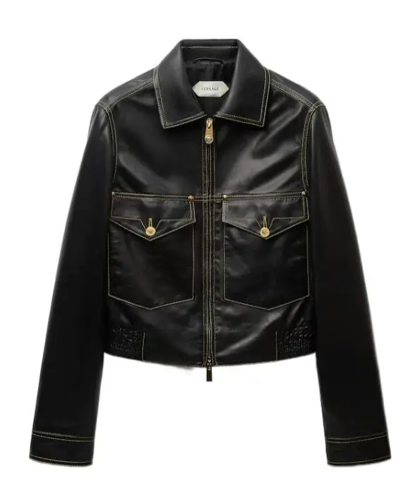 Versace Nappa Blouson - Black