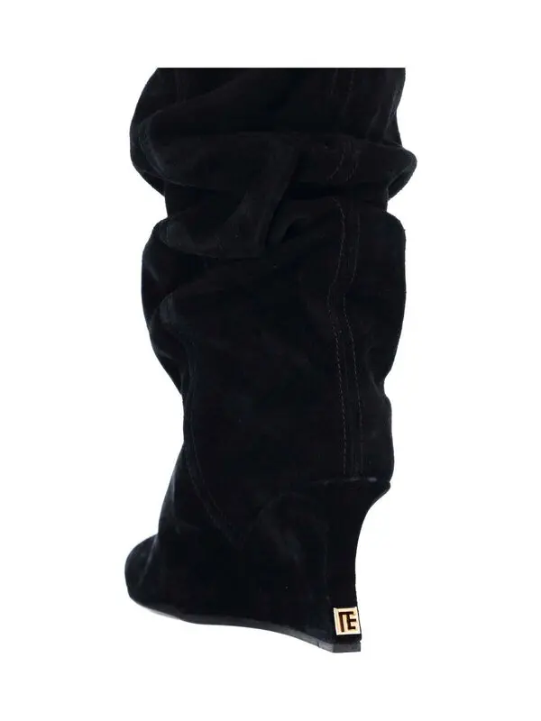 Balmain Slouch Wedge Boots