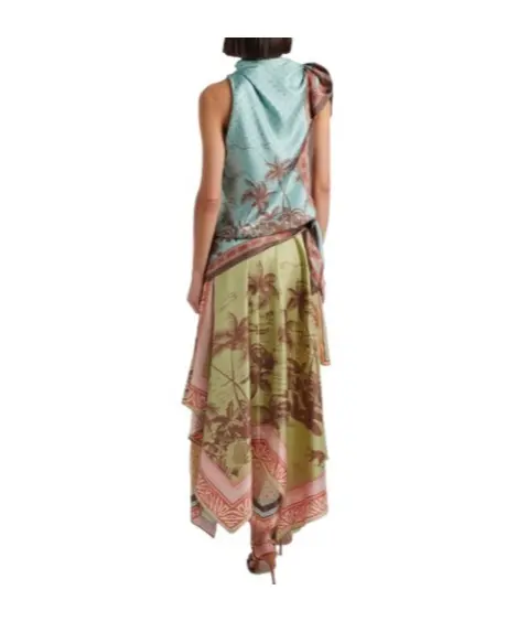 ALEMAIS Printed Silk Dress