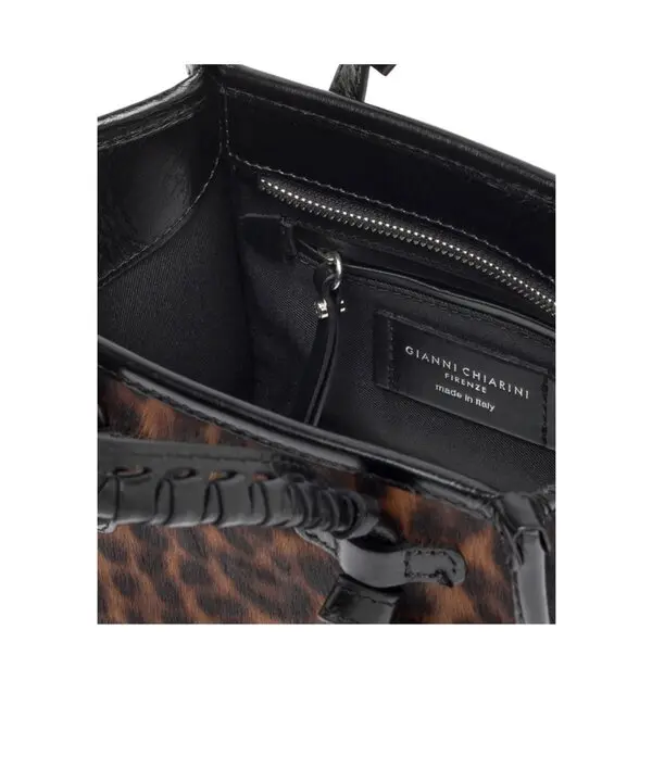 GIANNI CHIARINI Handbag With Animal Print