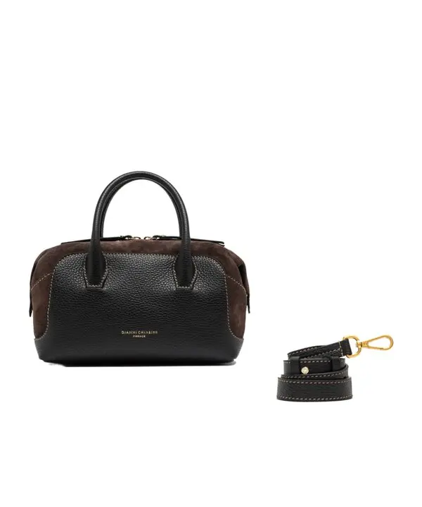 GIANNI CHIARINI Logo-embellished Shoulder Bag - Black