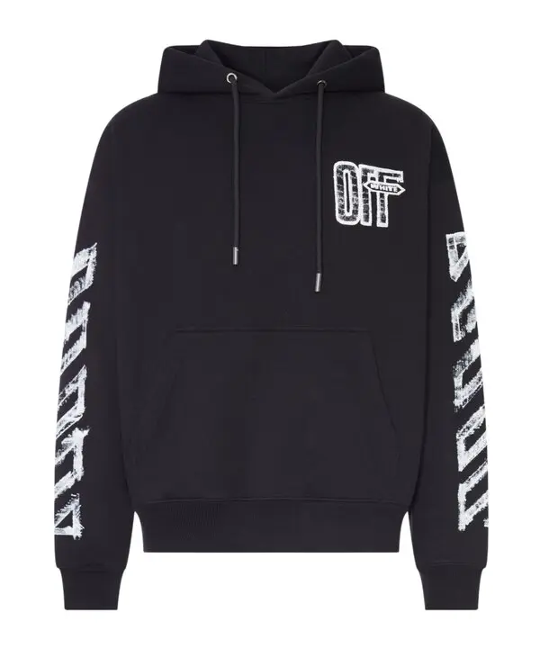 Off-White Motion Arrow Skate Hoodie - Black