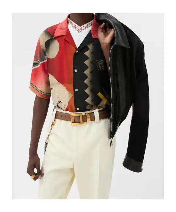 Versace Medusa-head Graphic-print Shirt