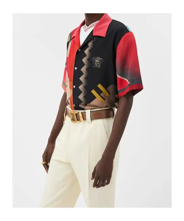 Versace Medusa-head Graphic-print Shirt