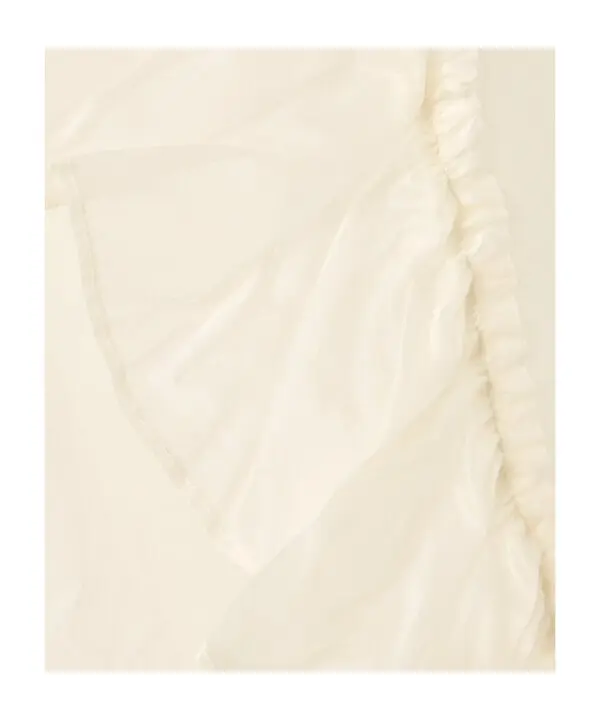 Sea Lightweight Silk Organza Ruffled Top