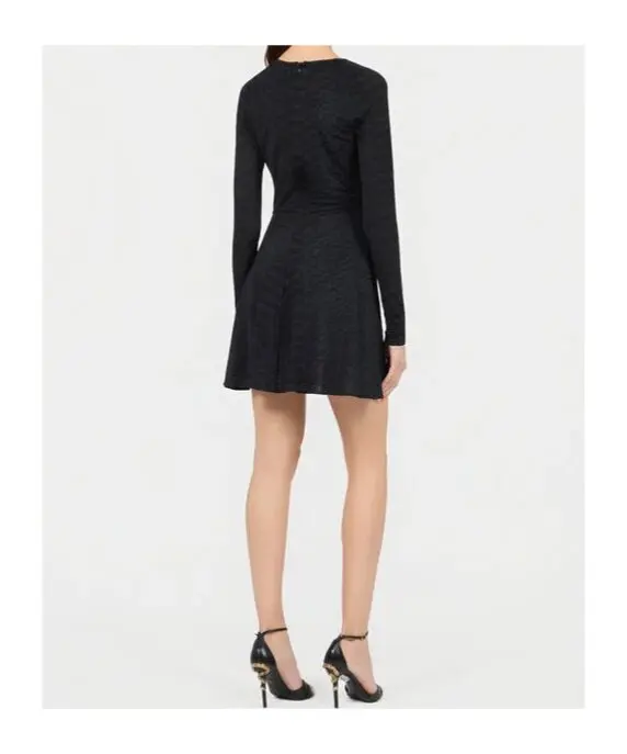 Roberto Cavalli Serpentine Textured Mini Dress