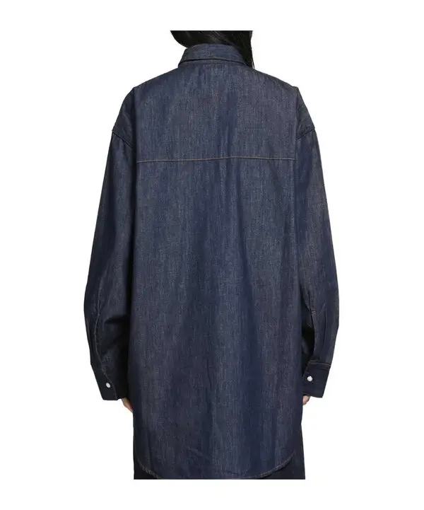 Khaite Christensen Denim Shirt - Black