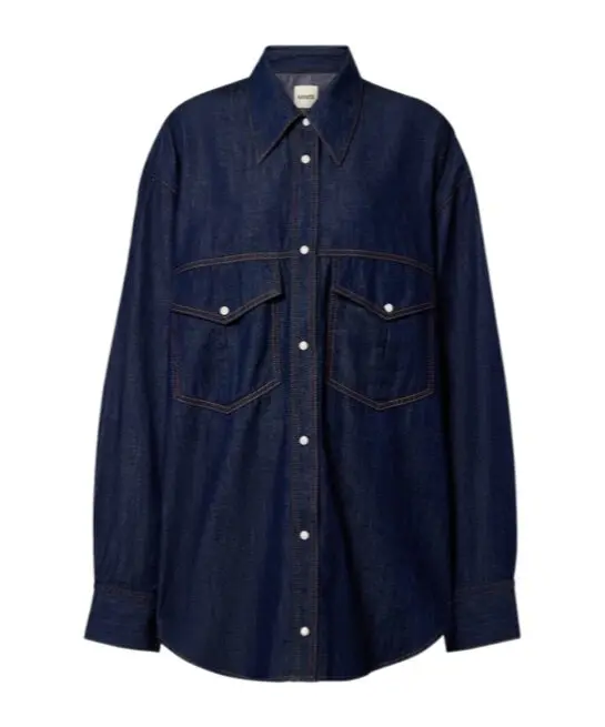 Khaite Christensen Denim Shirt - No