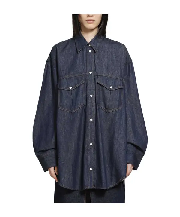 Khaite Christensen Denim Shirt - No