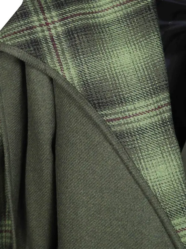 Attico Single-breasted Coat With Detailed Scarf - No