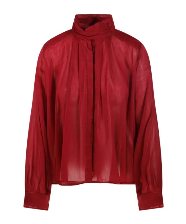 FORTE_FORTE Long-sleeved Cover-up - Red