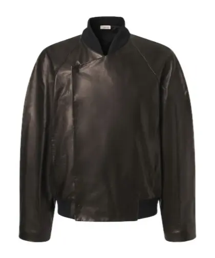 Fear Of God Leather Bomber Jacket