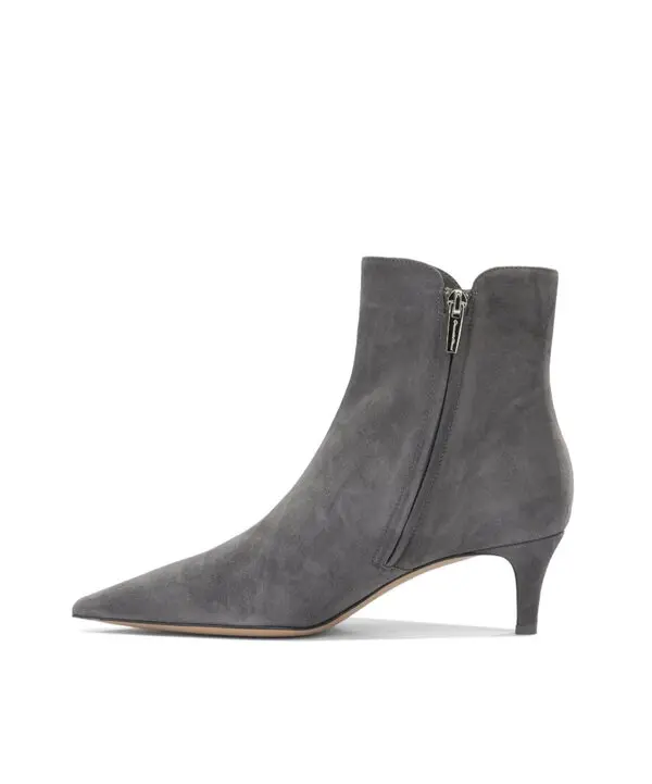 GIANVITO ROSSI Pointed-toe Ankle Boots - Grey