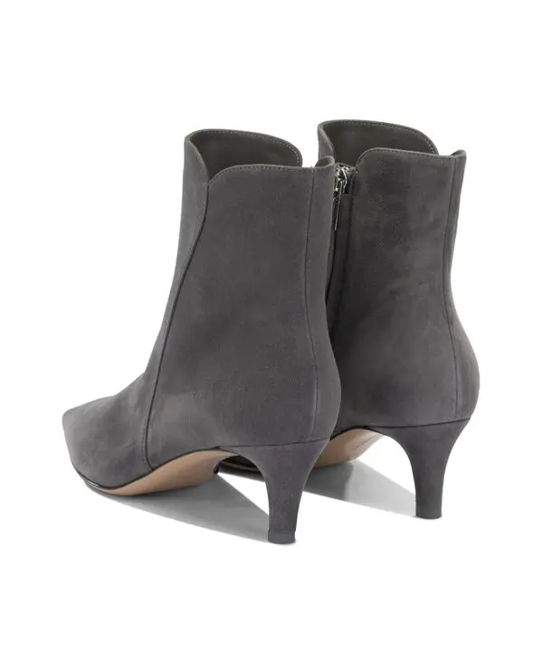 GIANVITO ROSSI Pointed-toe Ankle Boots - Grey