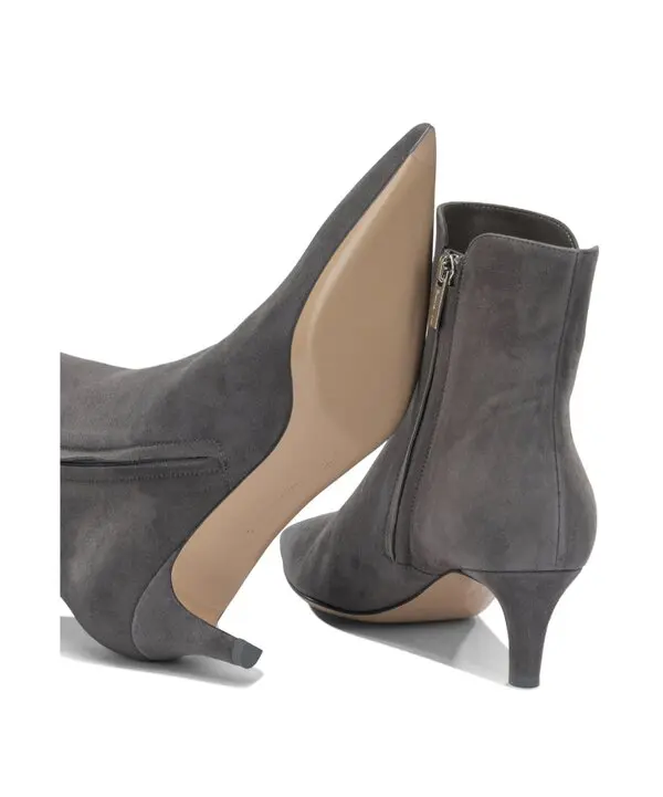 GIANVITO ROSSI Pointed-toe Ankle Boots - Grey
