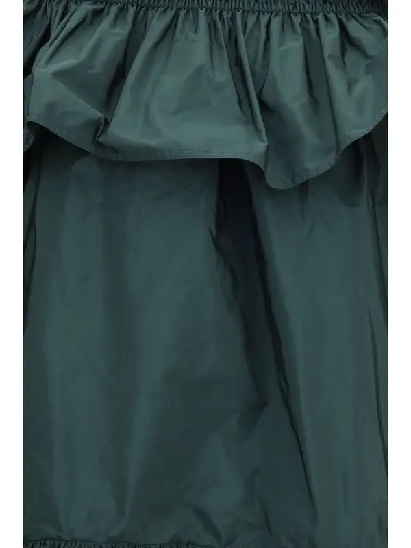 Saint Laurent Off-shoulder Ruffled Dress