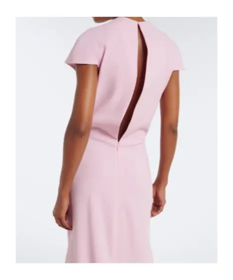 JIL SANDER Open-back Virgin Wool Gown