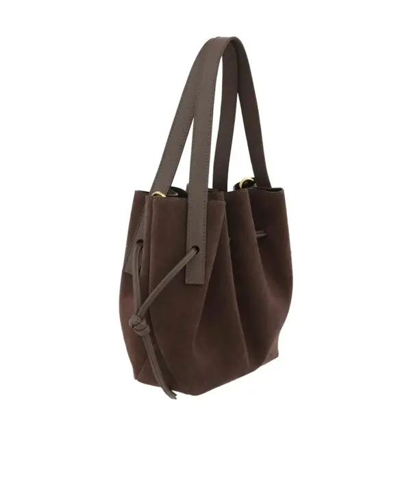 Yuzefi Mini Scallop Bucket Bag - Black