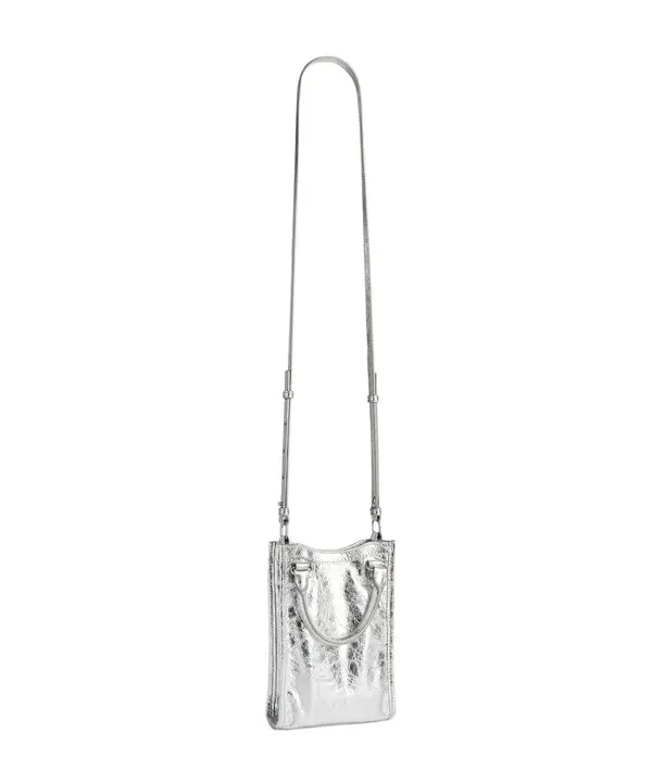 Balenciaga Metallic Crossbody Bag - Silver